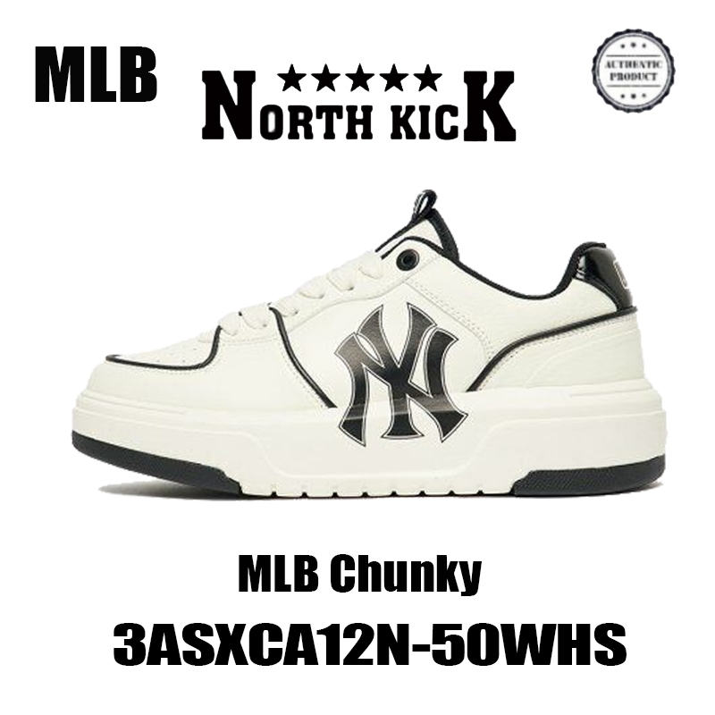 MLB Chunky Monogram Lt รองเท้าผ้าใบ 3ASXCA12N-50WHS | Shopee Thailand