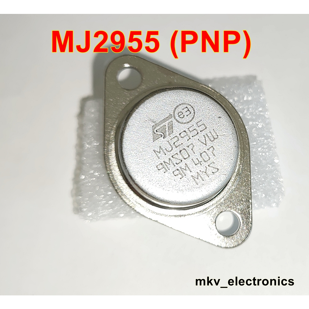 (1ตัว) MJ2955 ทรานซิสเตอร์ จานบิน TRASISTOR PNP 15A 60V TO-3 สินค้าใหม่ ...