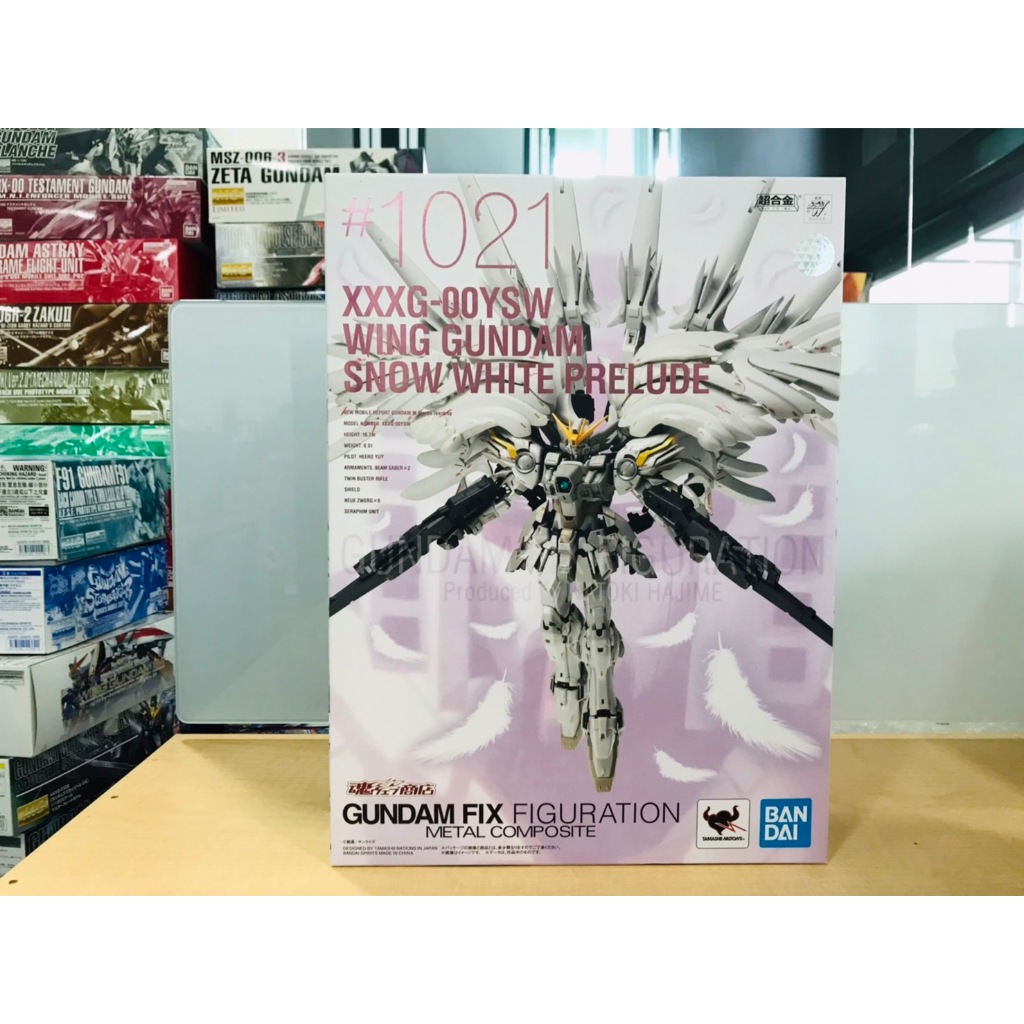 Bandai Gundam Fix Figuration Metal Composite XXXG-00YSW Wing Gundam Snow White Prelude No.1021 ...