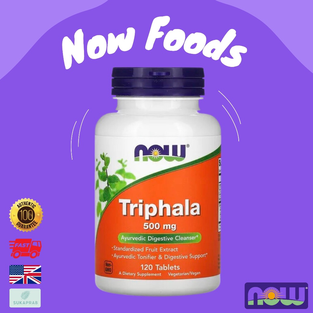 พร้อมส่ง NOW Foods Triphala 500 mg 120 Tablets | Shopee Thailand