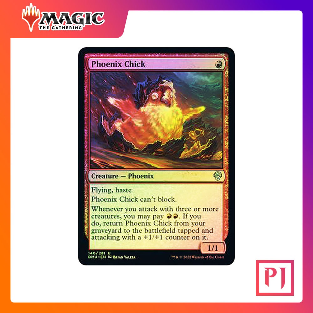 [MTG] Phoenix Chick [DMU] [RED] [UNCOM] [FOIL] [ENG] (การ์ดเมจิค ...