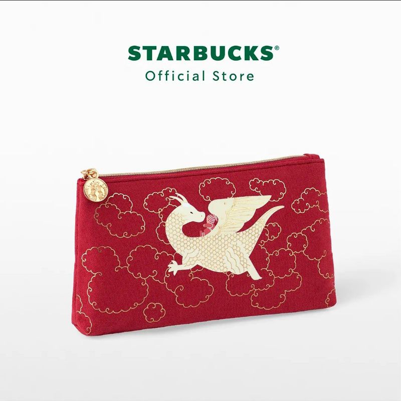 Starbucks Dragon & Keeper Red Packet Pouch กระเป๋าผ้าอเนกประสงค์สตาร์ ...