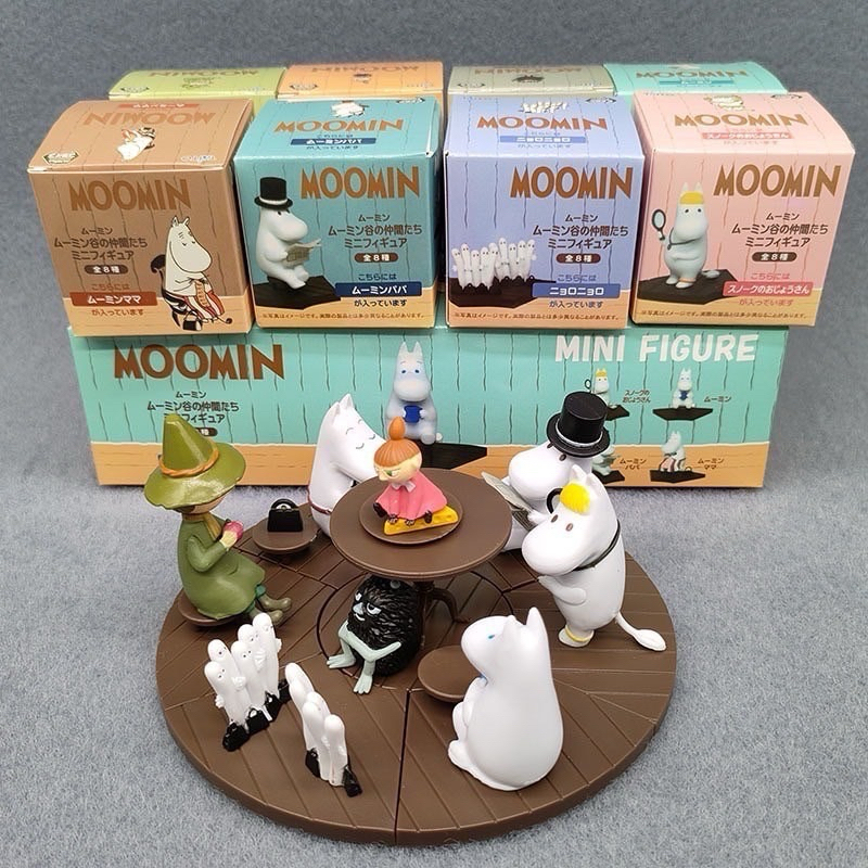 โมเดล มูมิน - Moomin Valley - Round Table by Taito (Set of 8) | Shopee Thailand