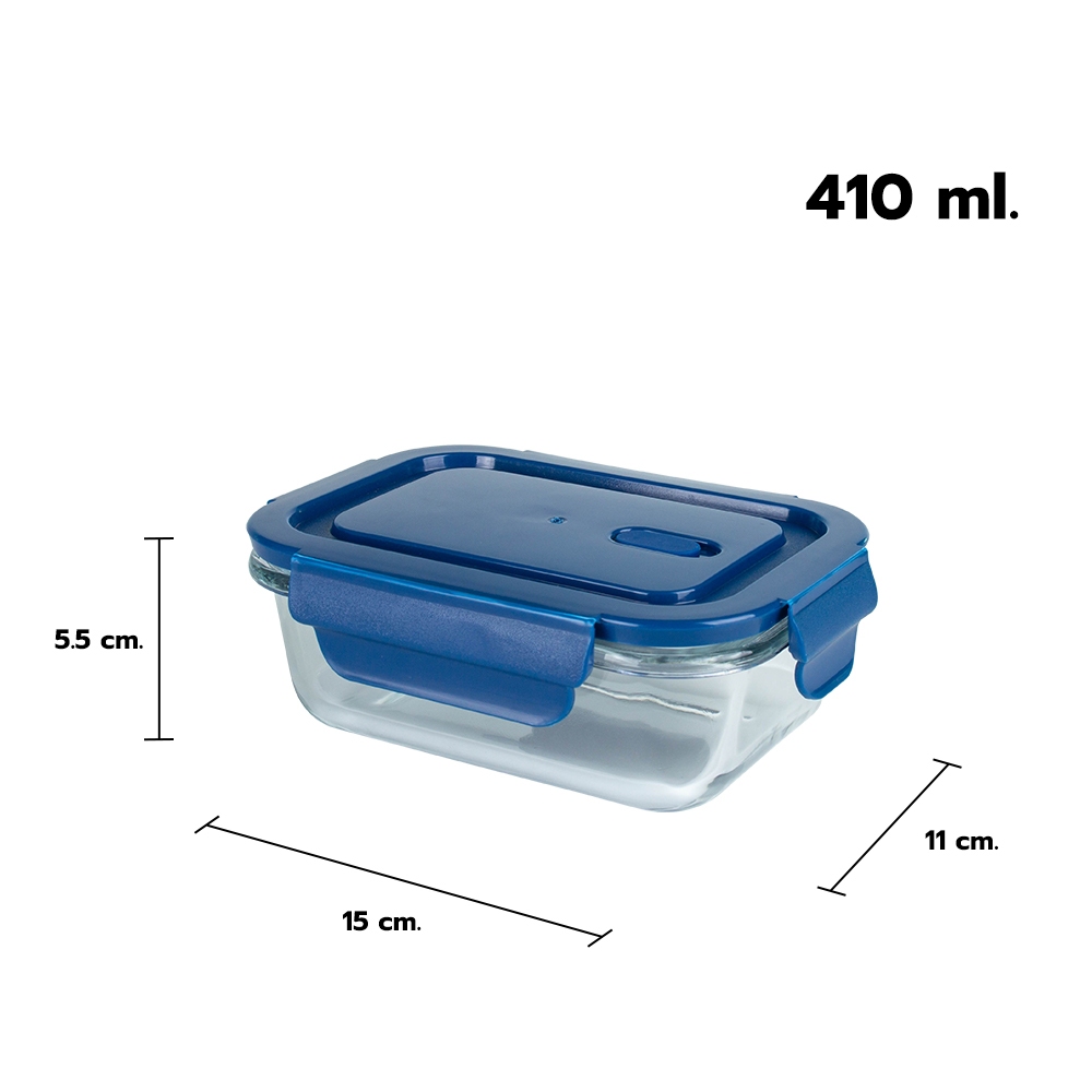 RRS กล่องแก้ว Borosilicate Glass ถนอมอาหาร 410ml (1ช่อง) / 680ml (1ช่อง) / 1040ml (1ช่อง ...