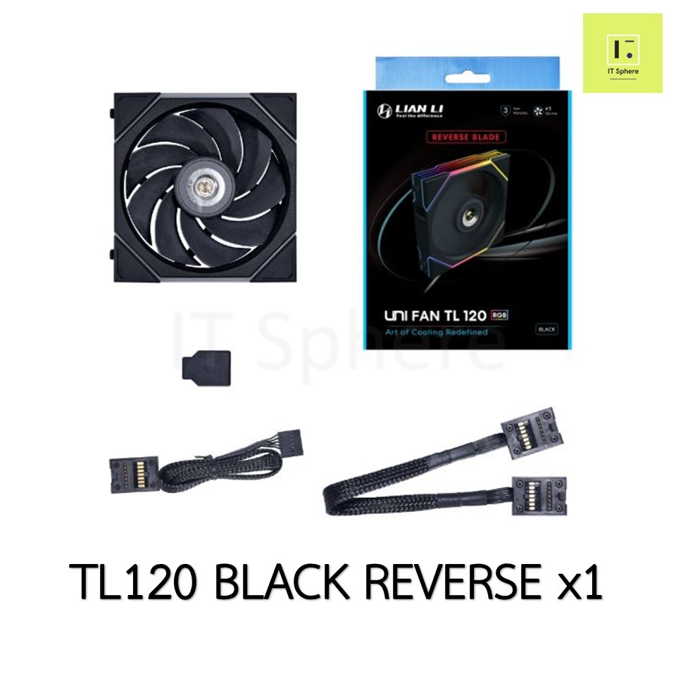 NEW ! [ TL ดูดเข้า / เป่าออก] Fancase Lian Li TL rgb BLACK WHITE ขาว ดำ ...