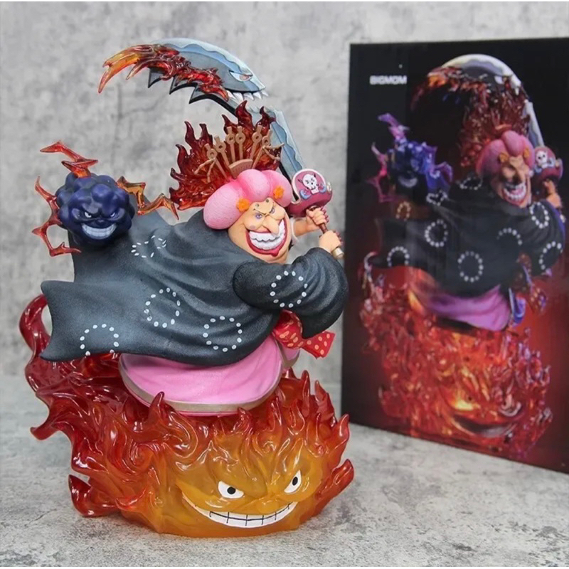 One Piece Charlotte Linlin BIG MOM Kimono Dress PVC Figure Statue 25 ...