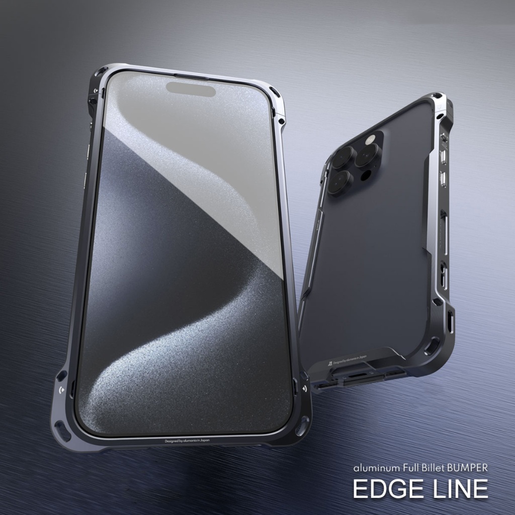 (สินค้าจากญี่ปุ่น) Alumania EDGE LINE-BUMPER for iPhone 16 / 15 / 14 ...