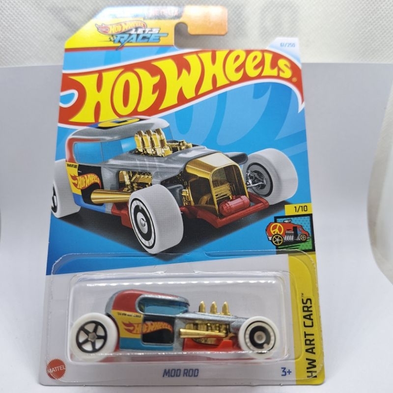 รถเหล็ก Hotwheels MOD ROD LET'S RACE ล้อขาว (ib54) | Shopee Thailand