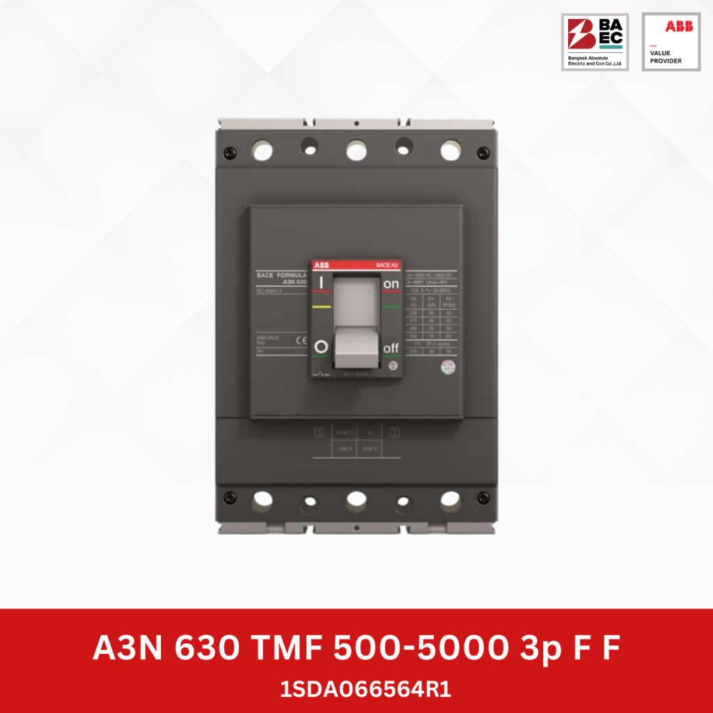 MCCB Formula A3N 630 TMF 500A 3P 36KA FF | Shopee Thailand