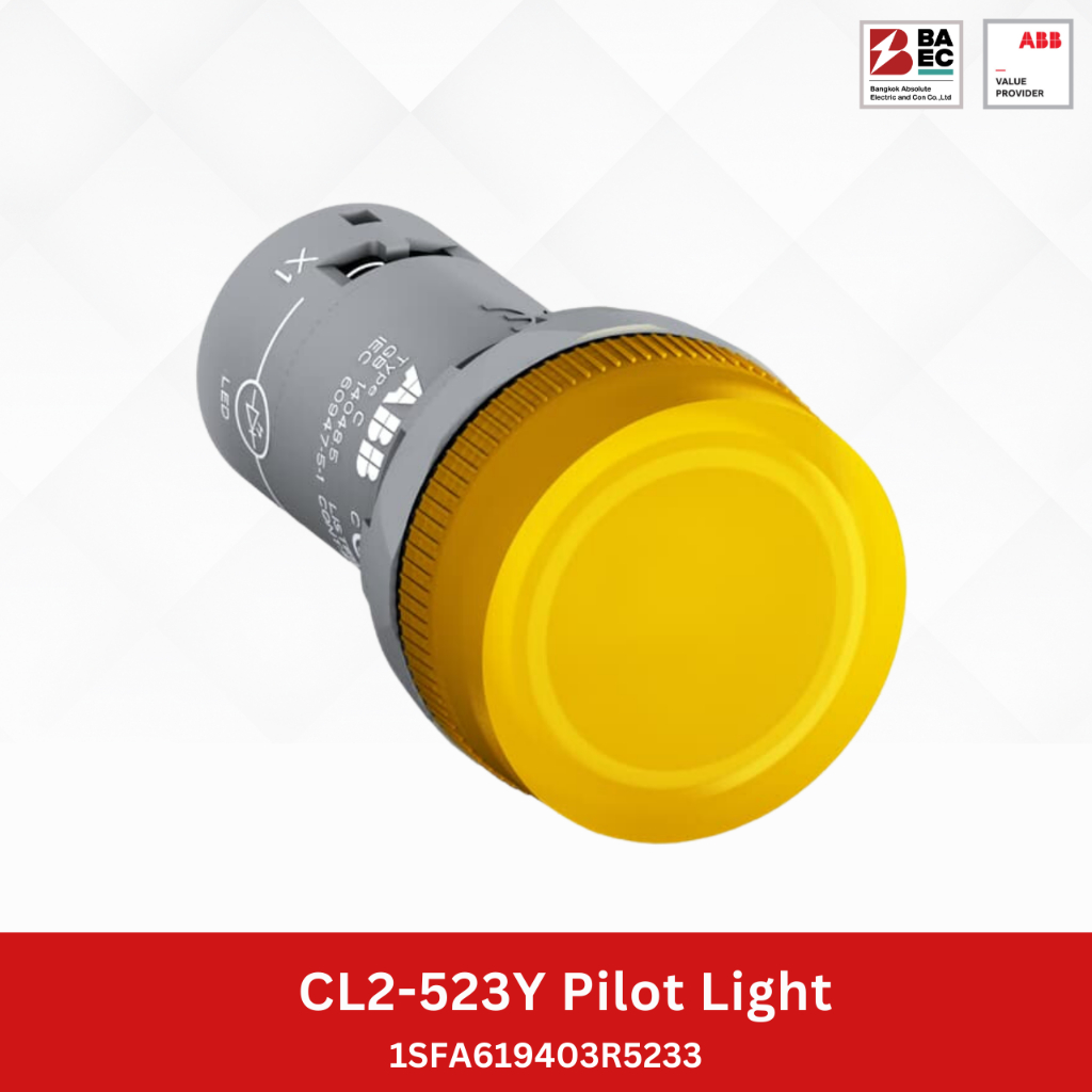 ABB Pilot Lamp CL2-523Y 230VAC สีเหลือง | Shopee Thailand