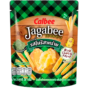 Calbee Jagabee คาลบี้จากาบี้มันฝรั่งทอด ขนาด 38 40 กรัม รสออริจินอล รสโนริสาหร่าย Noi | Shopee ...