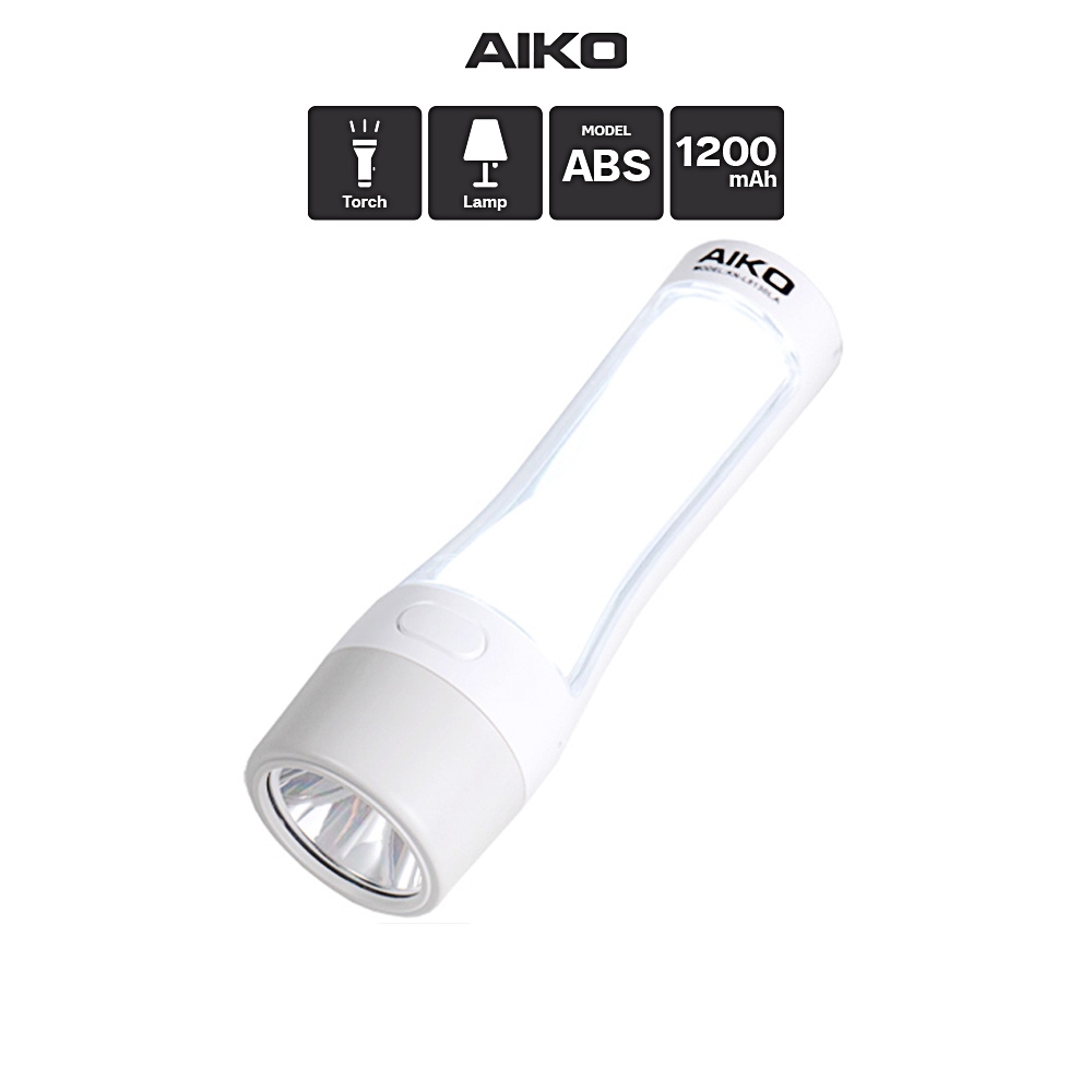 AIKO KN-L8130LA ไฟฉาย LED ชาร์จไฟ พร้อมโคมไฟในตัว ***รับประกันแบตเตอรี่ ...