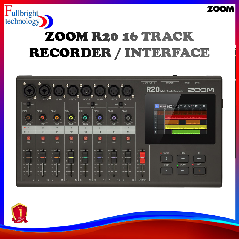 Zoom R20 Portable Multitrack Recorder (ประกันจากศูนย์ 1 ปี) | Shopee ...