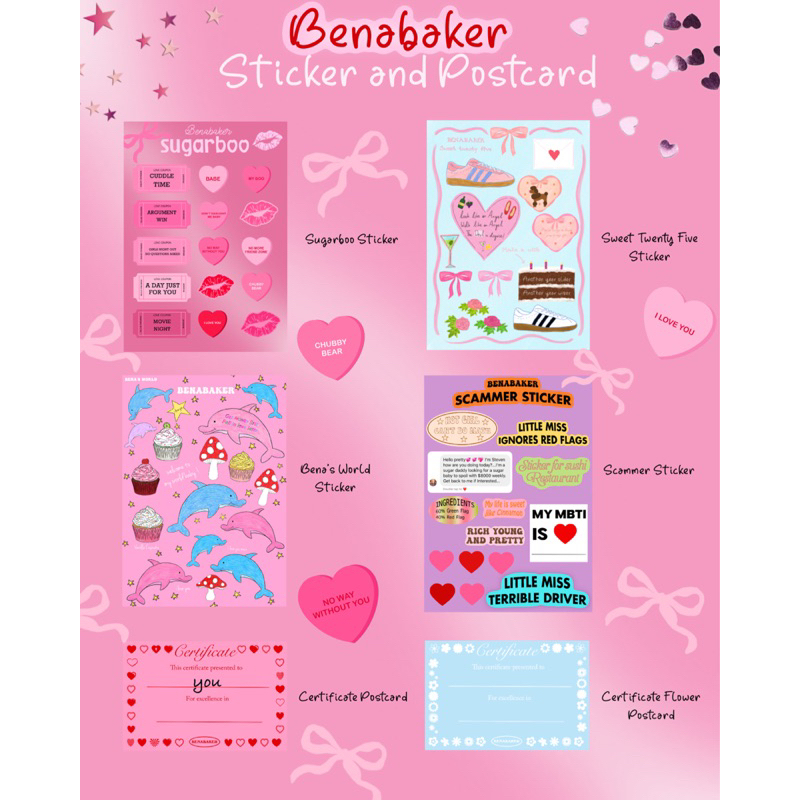 BENABAKER STICKER ( Size A6) | Shopee Thailand
