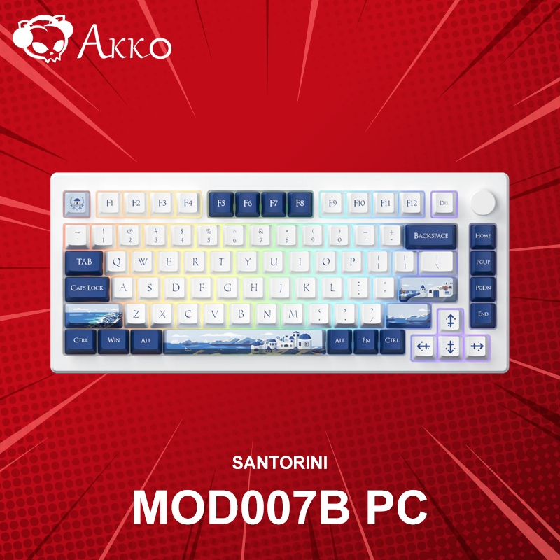 คีย์บอร์ด Akko MOD007B PC Santorini (ภาษาอังกฤษ) ประกันศูนย์ 1 ปี ...