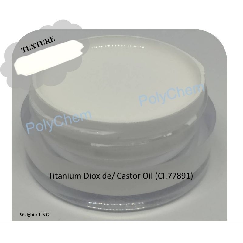 Titanium Dioxide CI 77891 สี Paste สีขาว พร้อมใช้ สีทำลิป สีทำลิปสติก ...