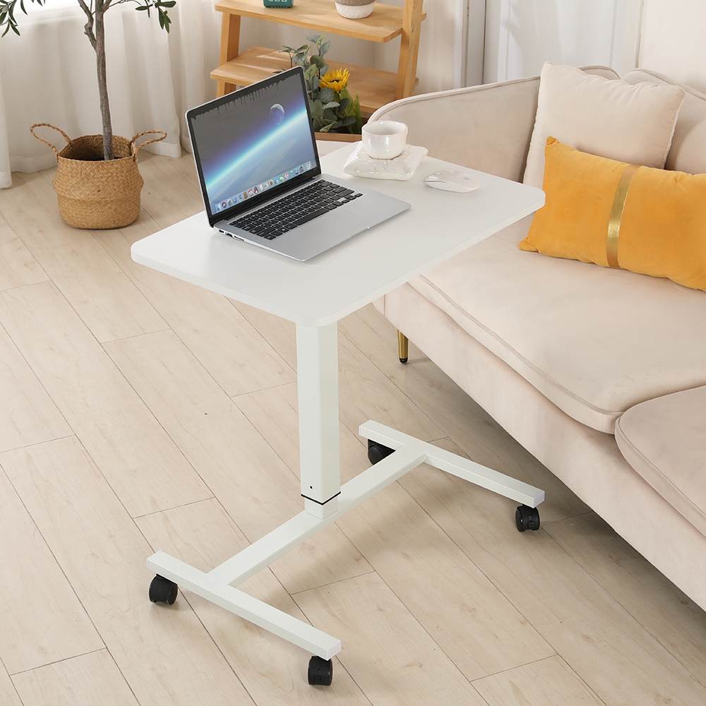 Height Adjustable Laptop Table 71CM Small Desk Mobile Standing Table ...
