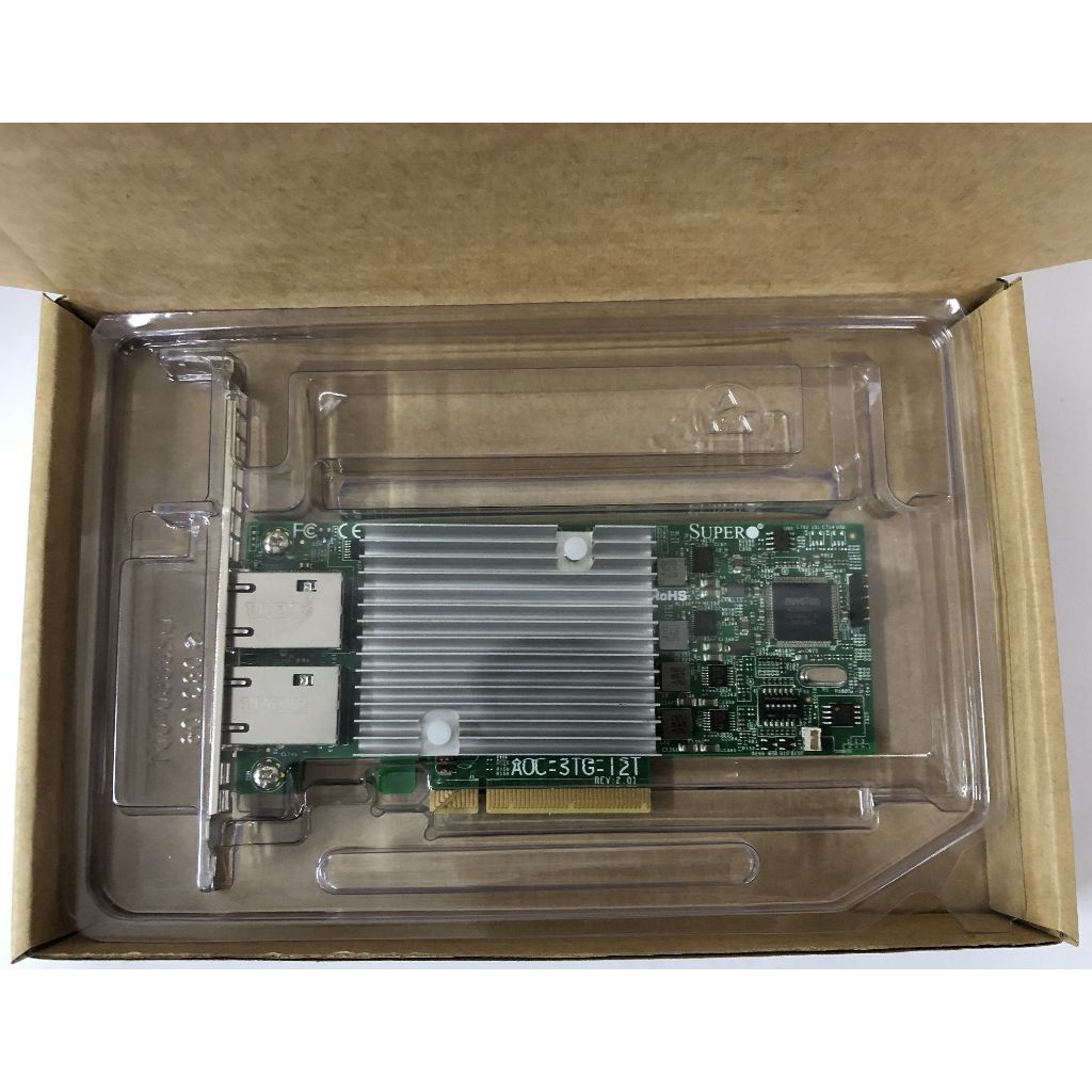 Supermicro AOC-STG-i2T 2Port 10GbE PCI-e x8 Network Card High Profile ...