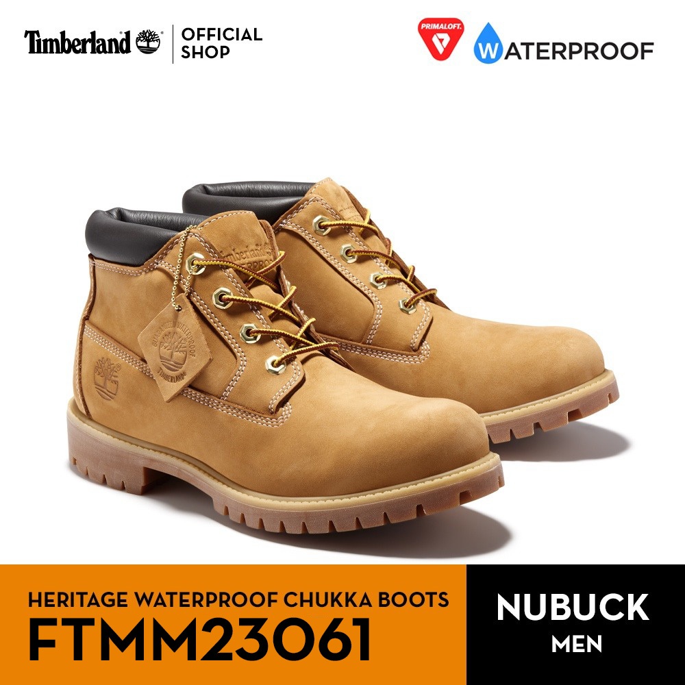 Timberland Men's PREMIUM MID LC WATERPROOF CHUKKA รองเท้าบูทผู้ชายข้อ ...