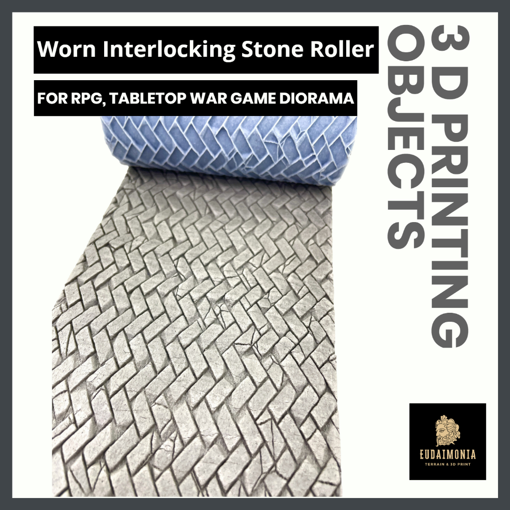 Miniature Worn Interlocking Stone Roller สำหรับทำ terrain war games, trpg, warhammer | Shopee ...
