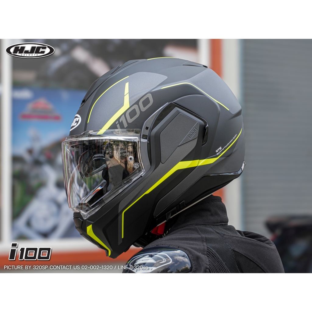 หมวกกันน็อคยกคาง HJC รุ่น i100 สไตล์ Filp Back ลายใหม่ล่าสุด ส่งไว ...
