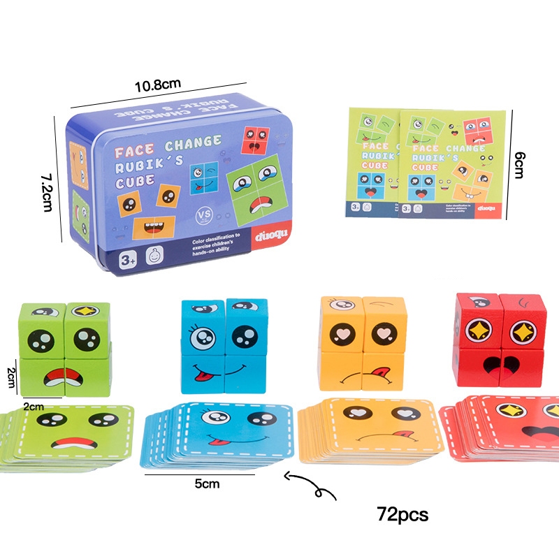 Expression Puzzle Building Block ของเล่นเสริมพัฒนาการ ฝึกสมาธิ ฝึกการ ...