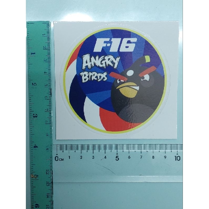 สติกเกอร์แองกี้เบริด F-16 Birds นกสีดำ ROYAL THAI AIR FORCE STICKER ...