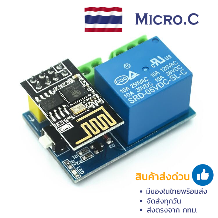 ESP8266 ESP-01S 5V Terminal Relay WiFi Smart Control Module | Shopee Thailand