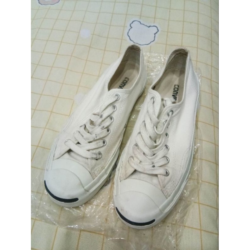 ‼️มีส่วนลด‼️ converse jacks ของแท้มือสอง รองเท้าผ้าใบ รุ่น jacks สภาพ90% | Shopee Thailand