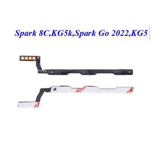 สายแพรชุด ปิด-เปิดเครื่อง Pwr.On-Off+Vol. Tecno Spark 8C,KG5k,Spark Go ...