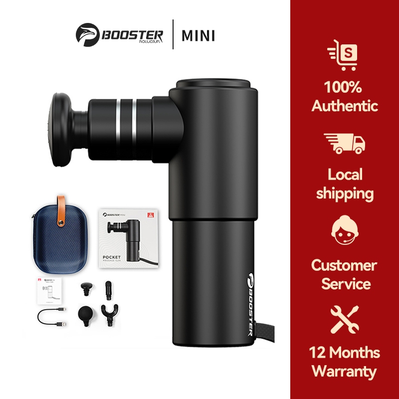 Booster MINI Portable Massage Gun ผ่อนคลายกล้ามเนื้อขนาดเล็กน้ำหนักเบา ...
