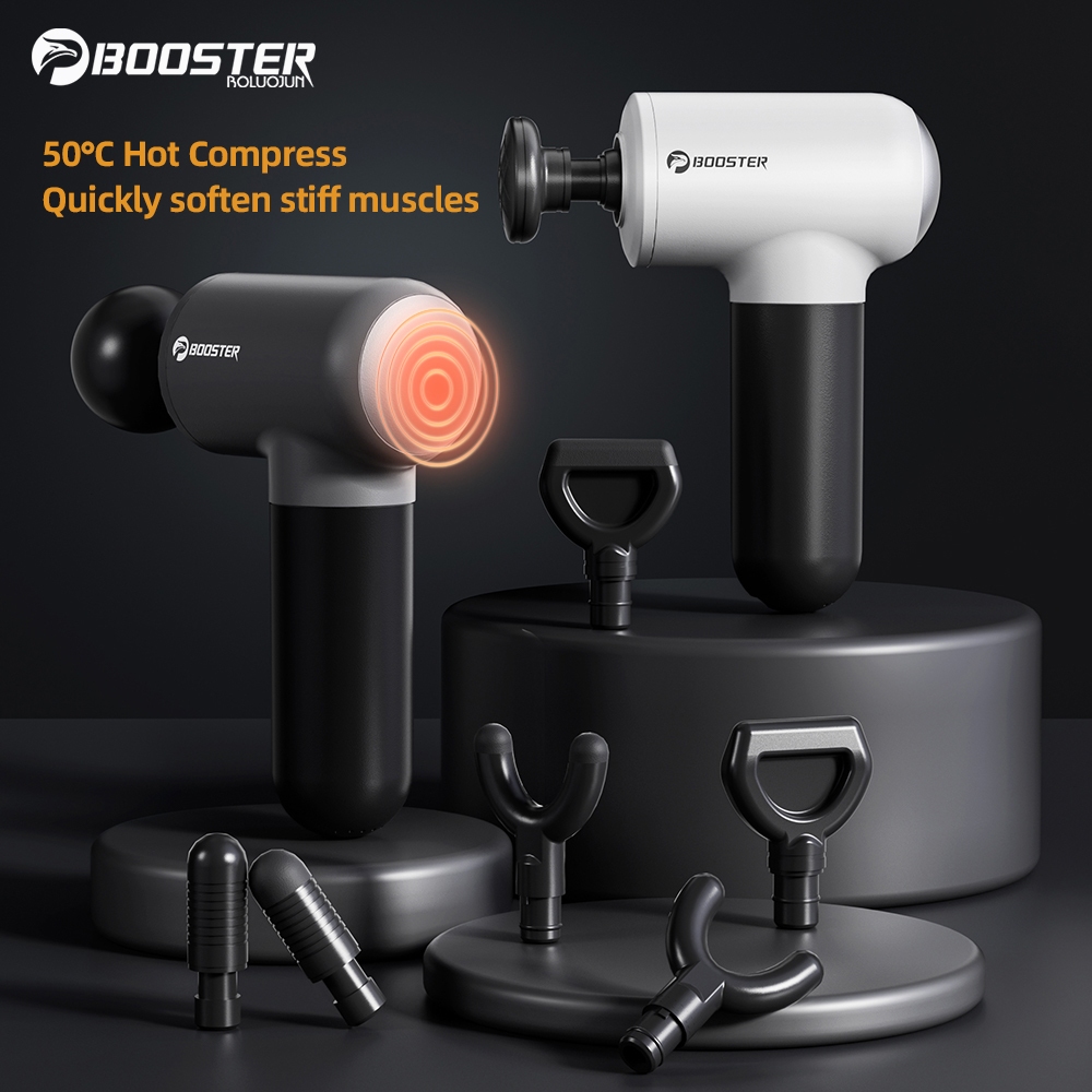 Booster MINI V3 ปืนนวด 55 ° C ความร้อนกดพังผืดปืนกล้ามเนื้อบรรเทาอาการ ...