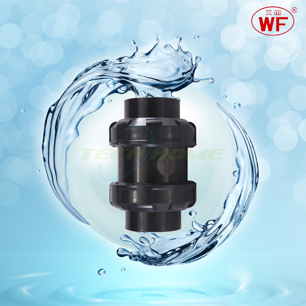 WF True Union Ball Check Valve UPVC # (ANSI / แบบสวม) Size 1-1/4"-2 ...