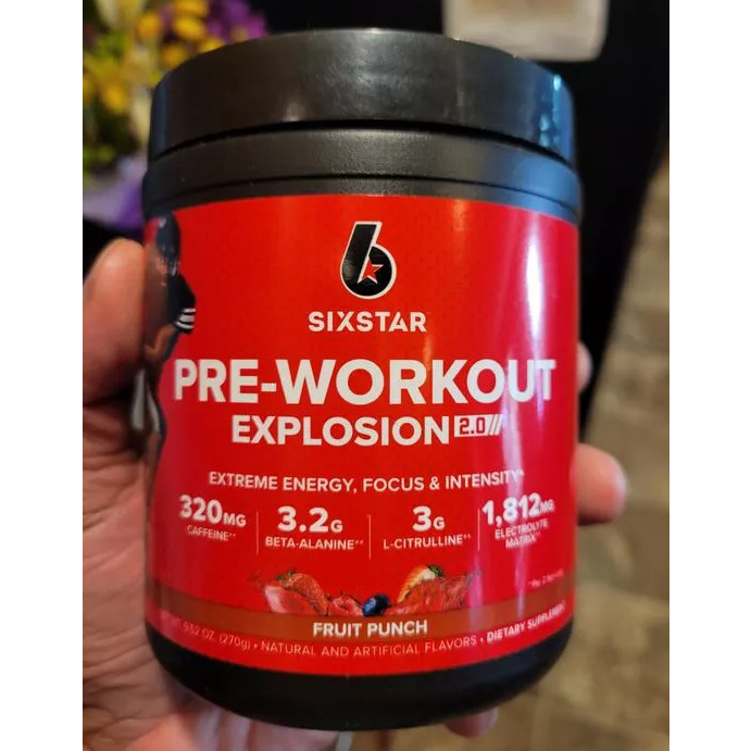 Six Star Pre Workout Explosion (30Servings) พรีเวิร์คเอาท์ เพิ่ม ...