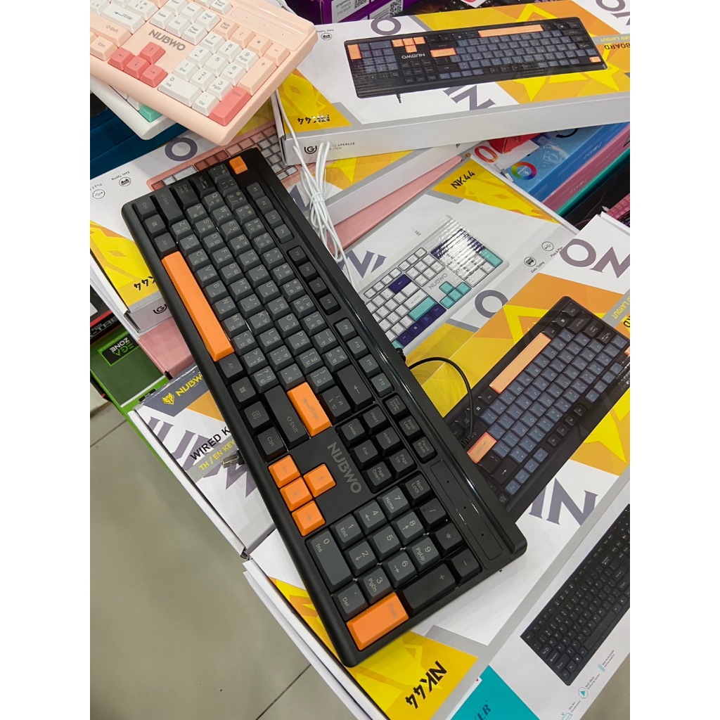 ส่งจากไทย NUBWO NK44 NK-44 USB KEYBOARD คีย์บอร์ดมีสาย | Shopee Thailand