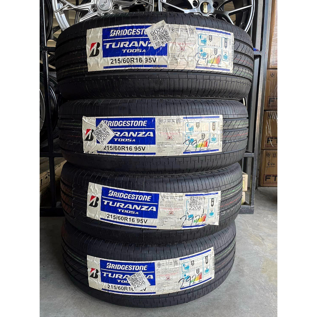 🔴 ยาง "#บริดจสโตน" Bridgestone Turanza T005A ผลิตไทย 🇹🇭🇹🇭 215/60R16 ปี 22 | Shopee Thailand