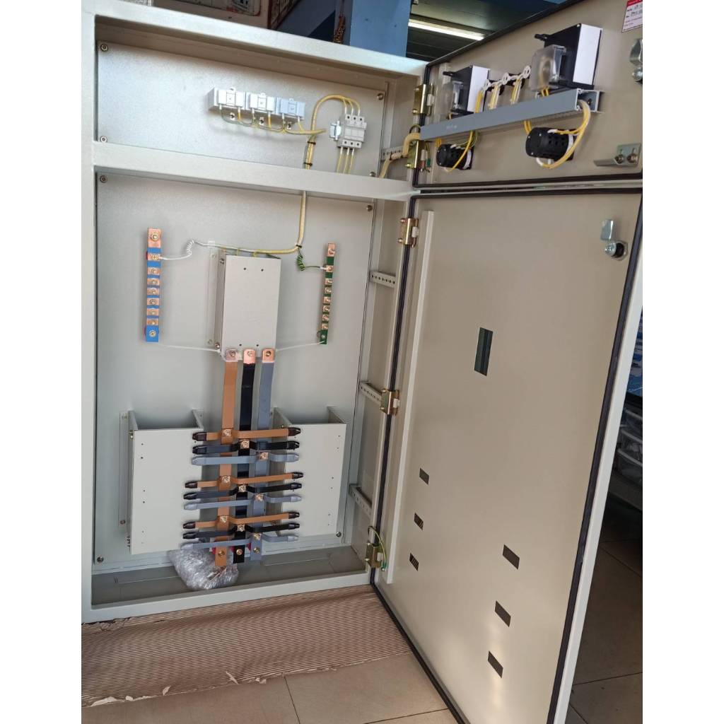 ตู้ MDB 400A ลูกย่อย 6 ช่อง เมน MITSUBISHI ขนาด 800x1400x250mm.(ลูกย่อย 2ช่องเป็นเฟรม NF250CV ...