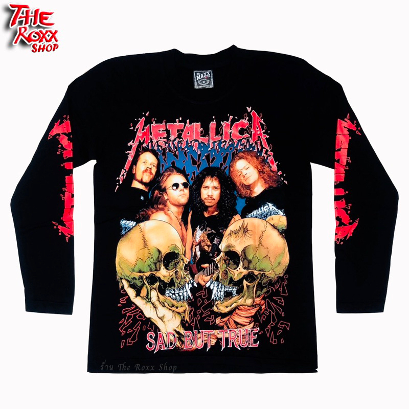 เสื้อวง Metallica (แขนยาว) MS - 168 ป้าย The Maxx | Shopee Thailand