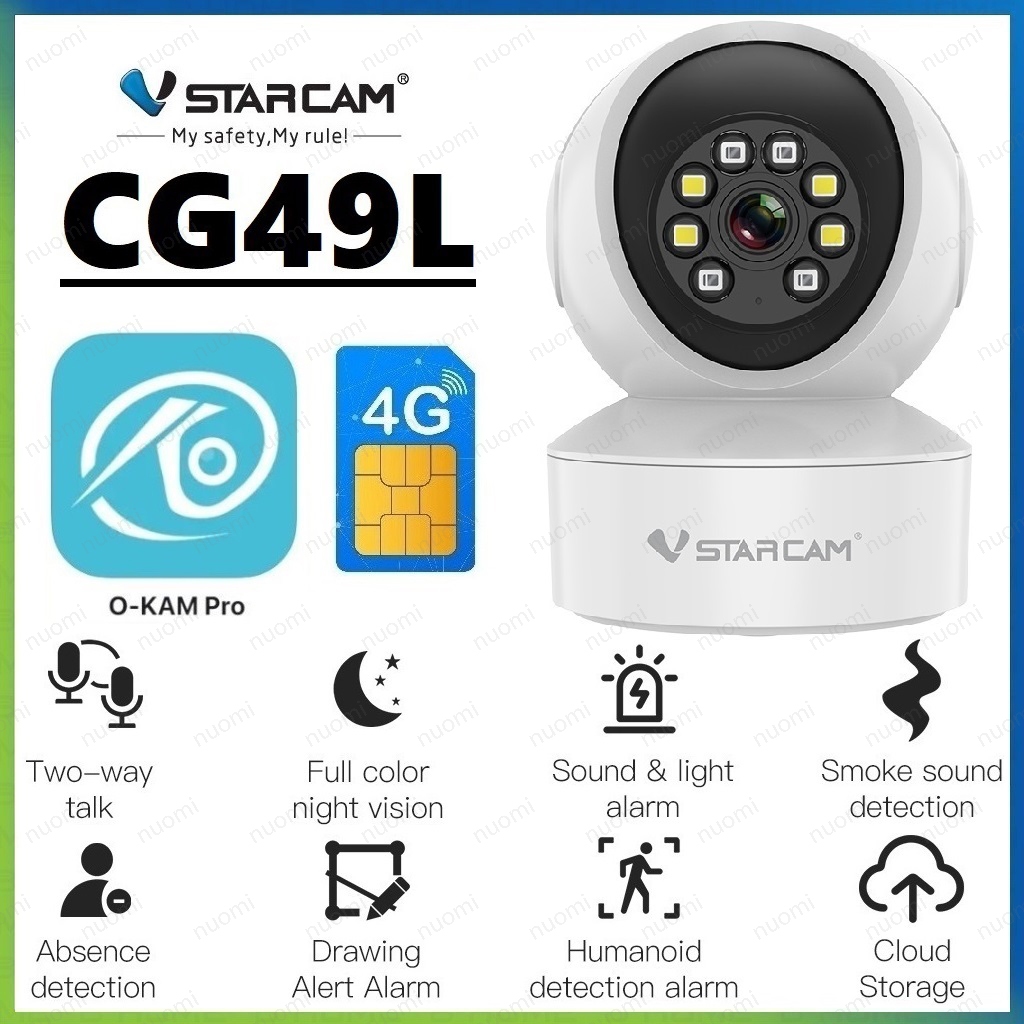 VSTARCAM CG49L 4G LTE SIM / CS49L / CS995Q-SP 5GHz WiFi SUPER HD 1296P 3MP กล้องวงจรปิด iP ...