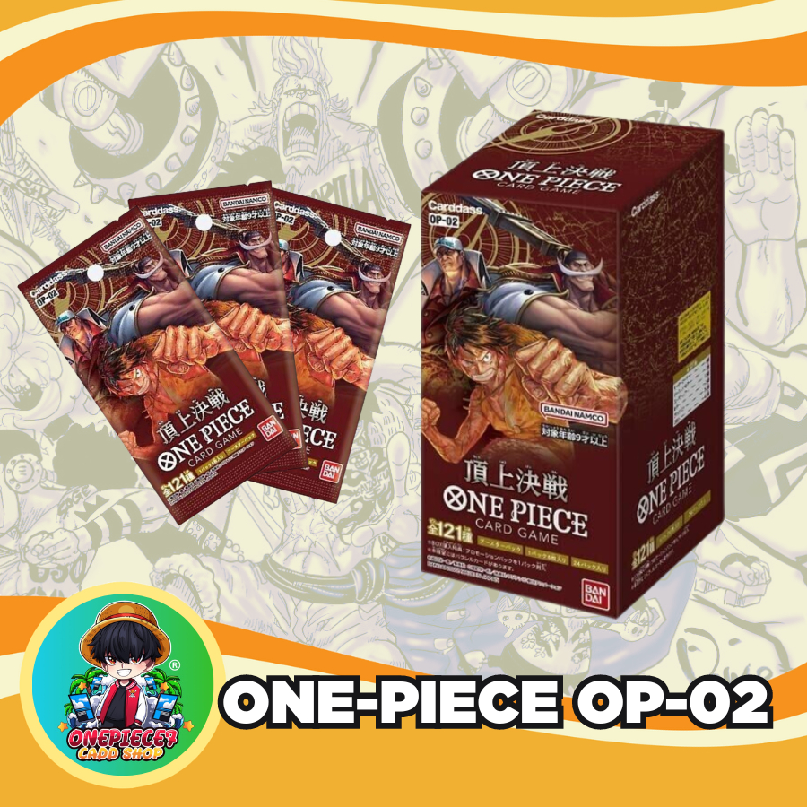 การ์ด ONE PIECE OP-02 (มี มอก.) ลิขสิทธิ์ Bandai ส่งเกรดได้ **JP** | Shopee Thailand
