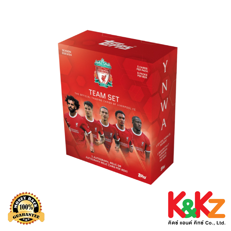 Topps Liverpool Team Set 2023-24 - Topps Collection (6 packs per box ...