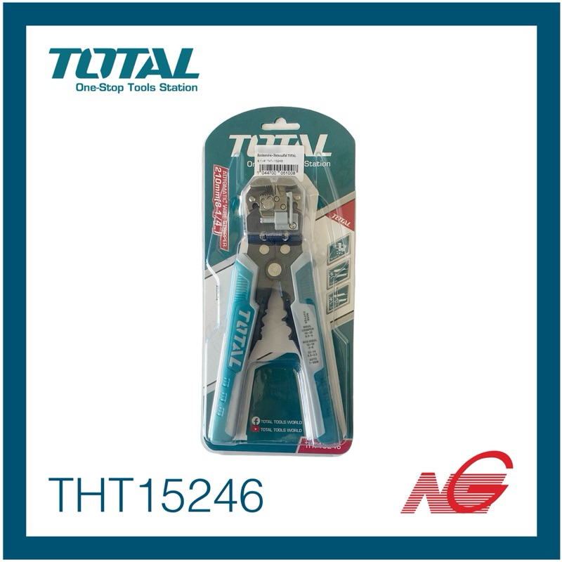 Total โททอล คีมปอกสายไฟอัตโนมัติ (ตัด ปอก ย้ำ) 8.1/4" รุ่น THT15246 ...