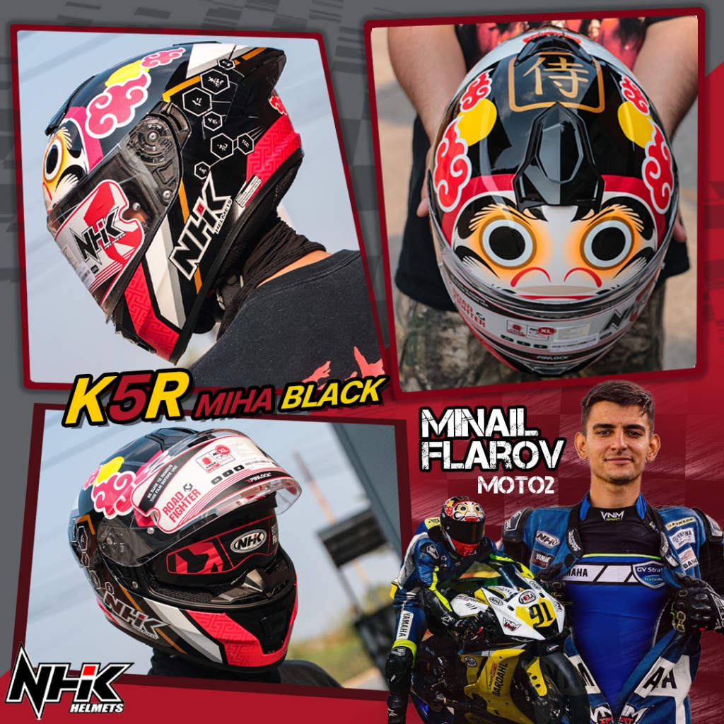 *New*หมวกกันน็อค NHK Helmets K5R เปิดตัวโมเดลใหม่ล่าสุด!! 2024 Full Face มีแว่นสองชั้น | Shopee ...