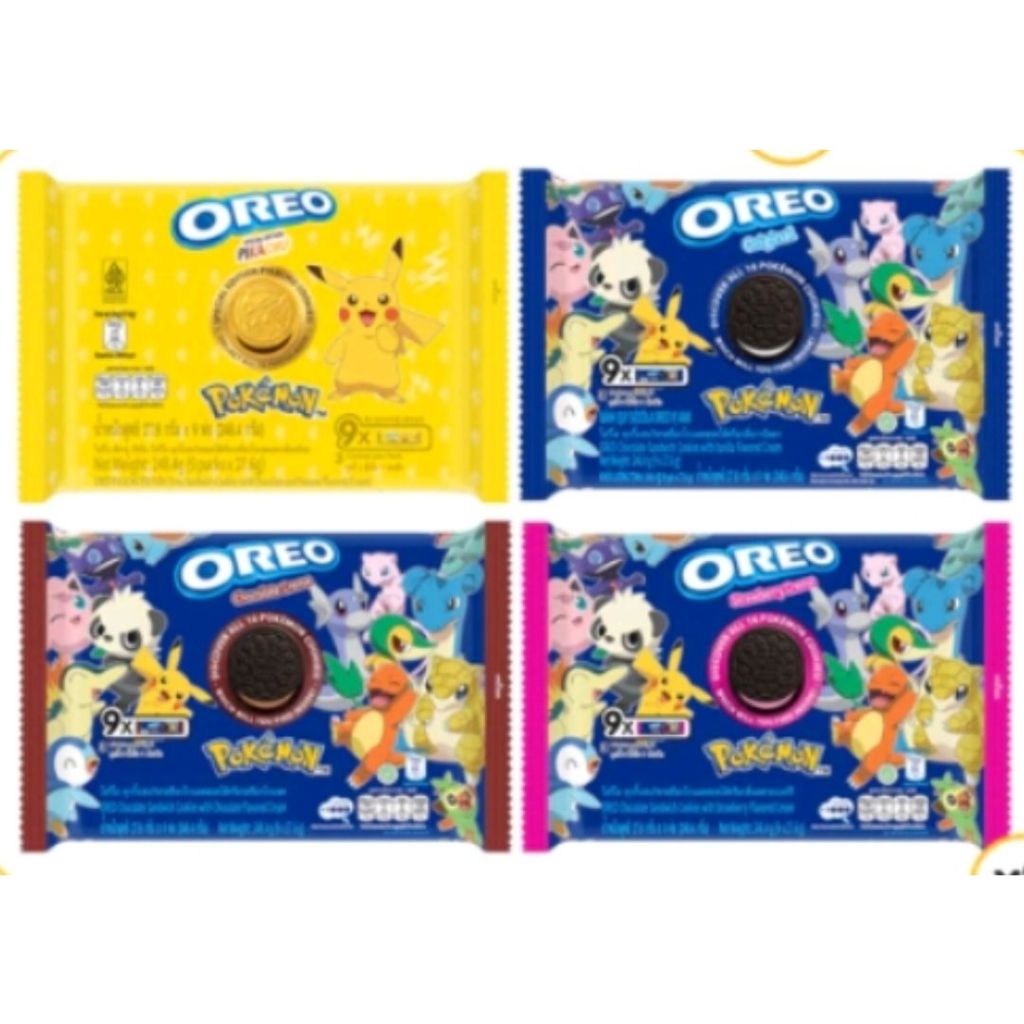 [Oreo Pokémon] Oreo Pokémon Pika โอรีโอ โปเกมอน รุ่นโปเกมอน 248.4g (27 ...