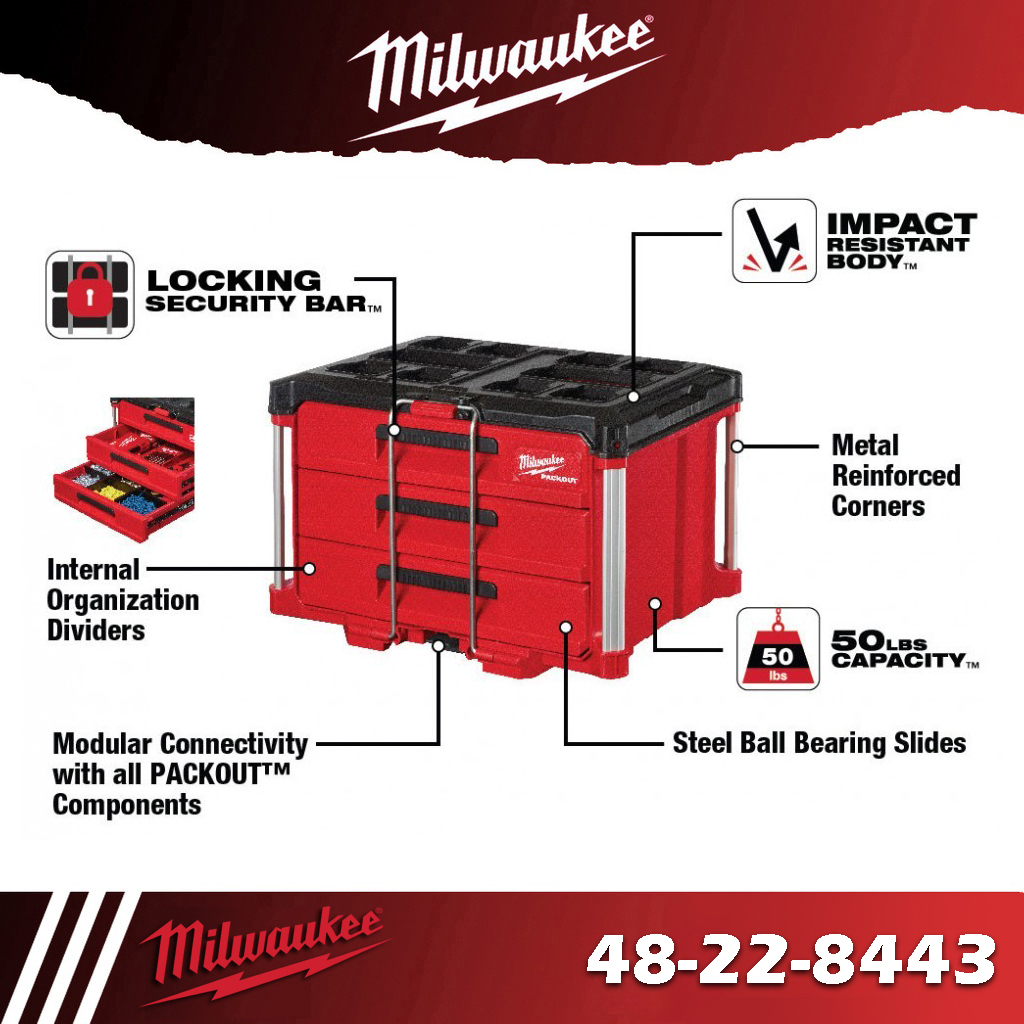 Milwaukee Packout 48-22-8424 48-22-8425 48-22-8426 48-22-8430 48-22-8431 48-22-8432 48-22-8435 ...