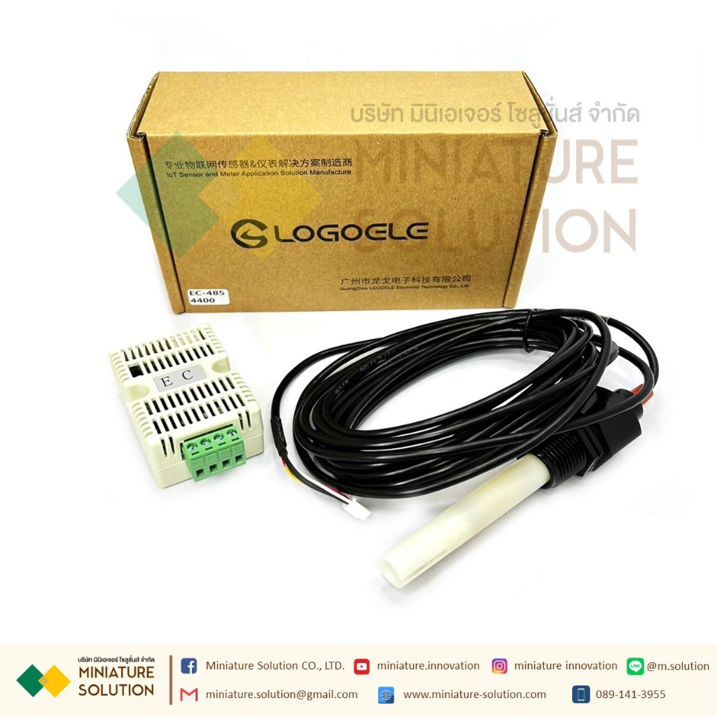 EC transmitter RS485 output with Module Modbus 485 เซ็นเซอร์วัดค่า EC ...