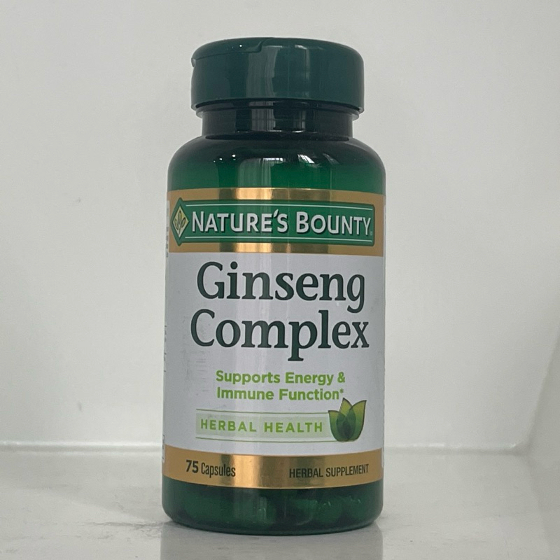 Nature's Bounty, Ginseng Complex, 75 Capsules ช่วยเสริมพลังงานและการทำงานของภูมิคุ้มกัน | Shopee ...