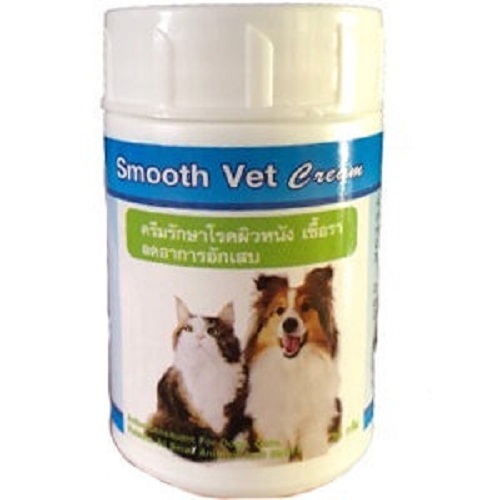 Smooth Vet สมูทเวท ครีม ผลิตภัณฑ์ดูแลผิวสัตว์เลี้ยง ฟื้นฟูผิวหนัง สุนัข ...