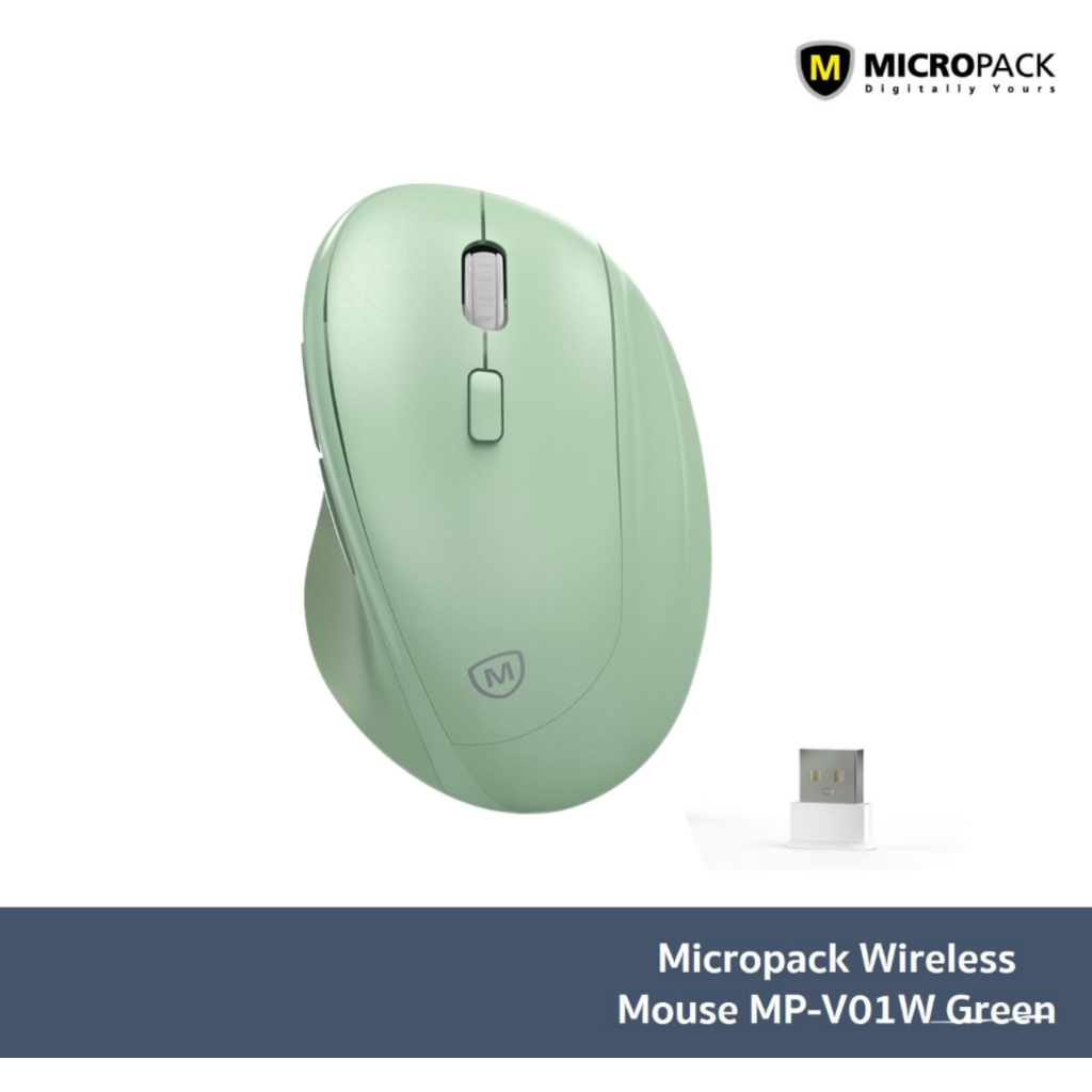 WIRELESS MOUSE (เมาส์ไร้สาย) MICROPACK OPTICAL WIRELESS MOUSE MP-V01W ...