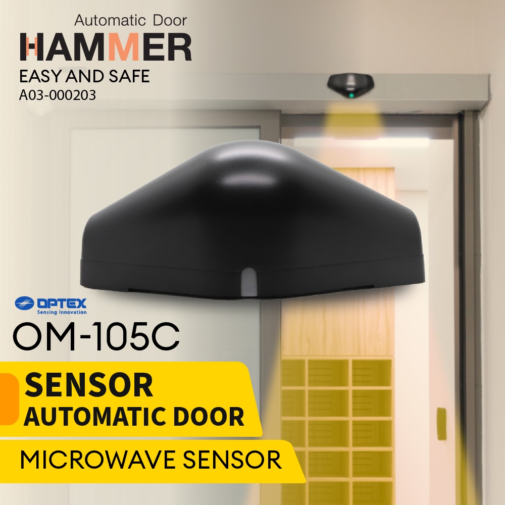 เซ็นเซอร์ไมโครเวฟ Auto Door ตรวจจับการเคลื่อนไหว Microwave Door Sensor OPTEX OM-105C Sensor ...